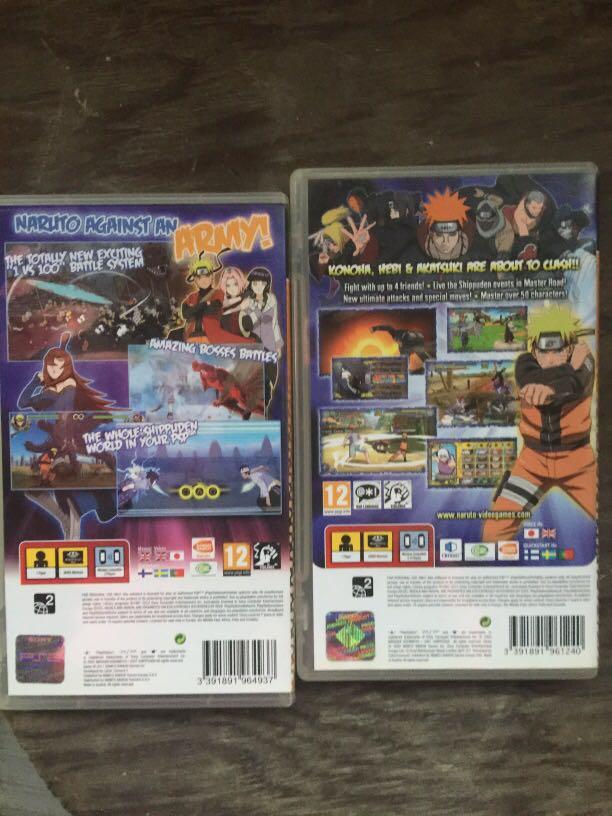 Naruto psp cd bundle, Hobbies & Toys, Toys & Games on Carousell