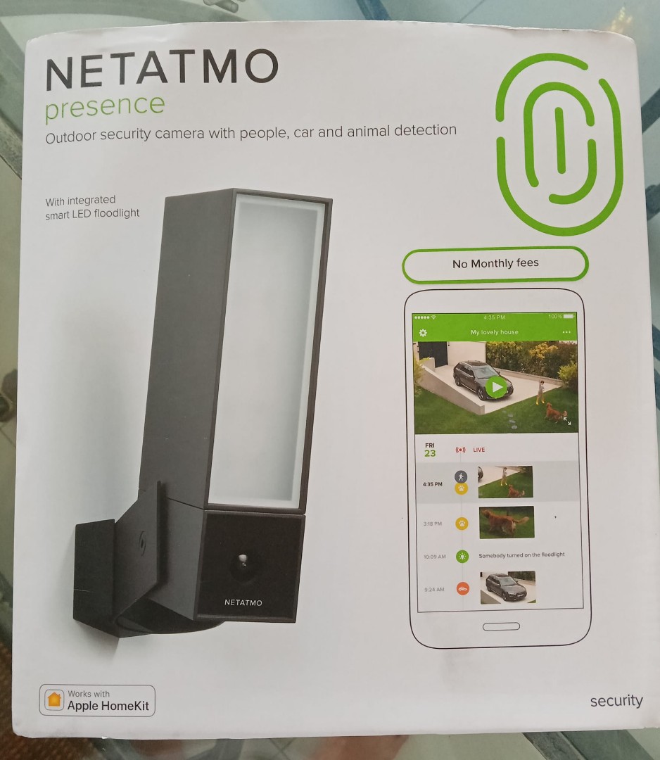 Netatmo Outdoor Security Camera, Furniture & Home Living, Security ...