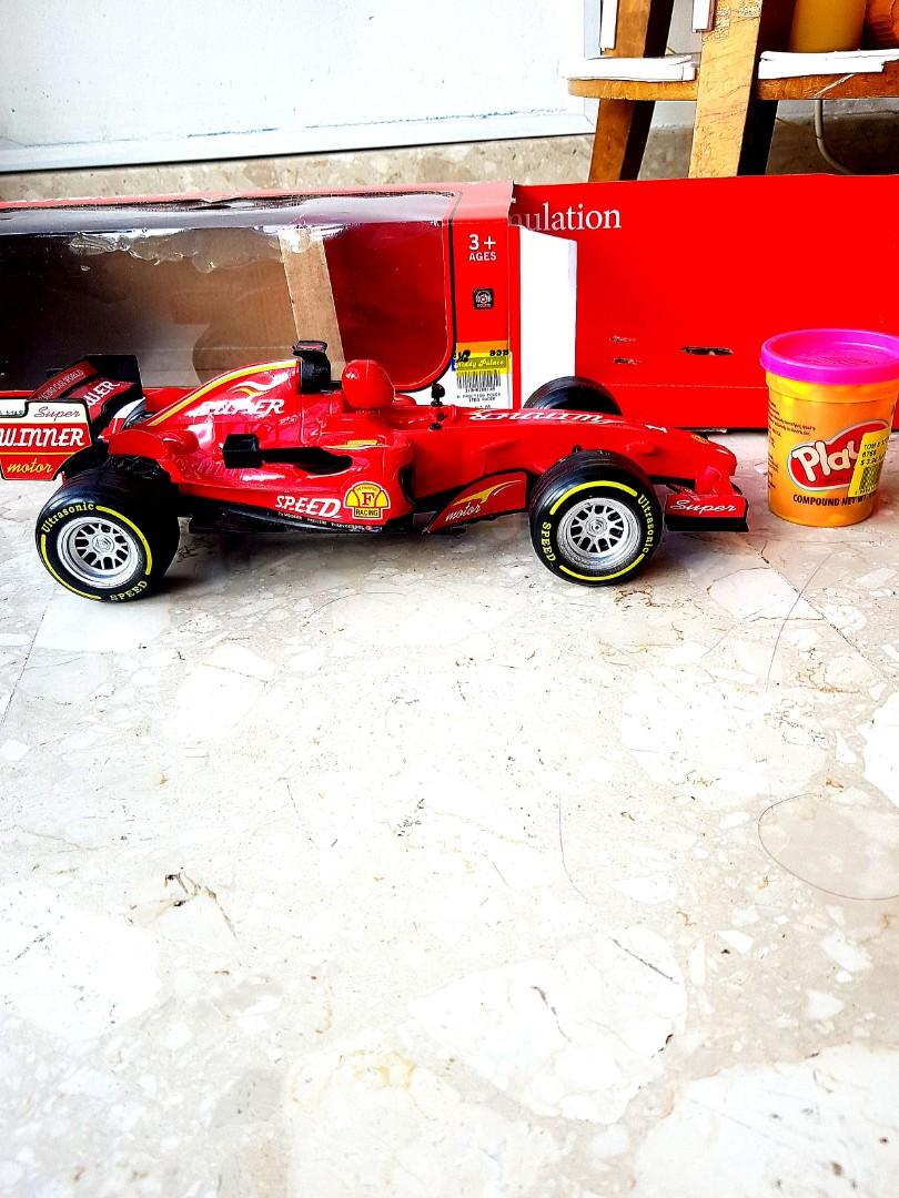 New F1 red racing car with light and sound, Hobbies & Toys, Toys ...