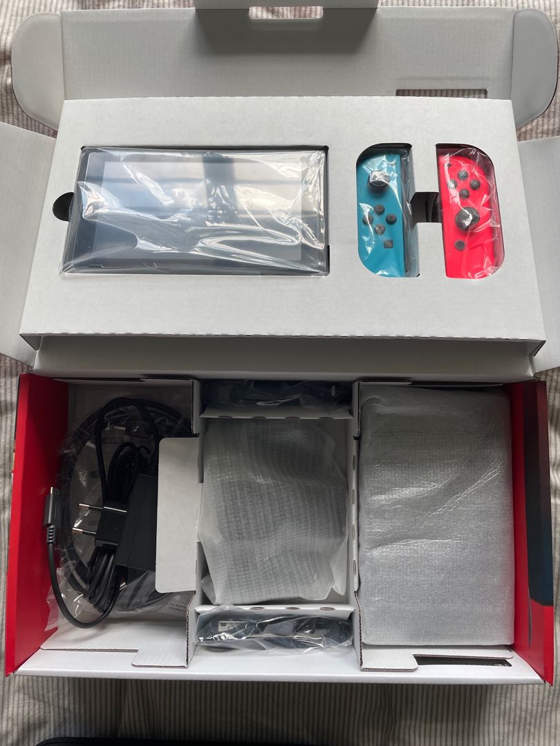 Nintendo Switch Gen 2 (Neon Blue & Neon Red), Video Gaming, Video Games ...