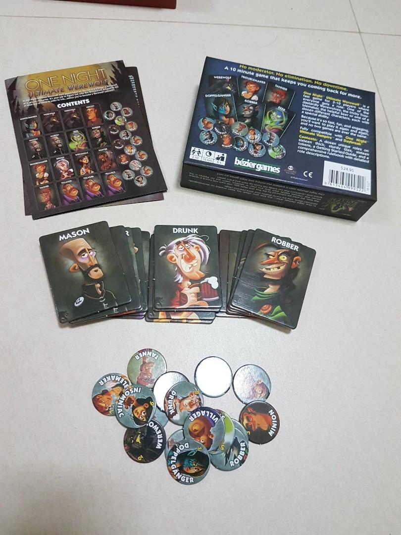 One Night Ultimate Werewolf card game, Hobbies & Toys, Toys & Games on ...