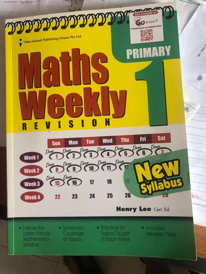 P1 Maths Assessment Book Maths Weekly Hobbies Toys Books P1 Maths Assessment Book Maths Weekly Hobbies Toys Books