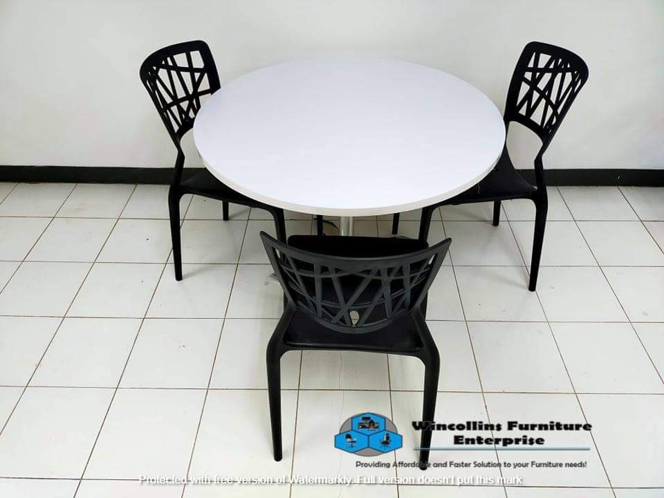 Pantry table with metal legs, Furniture & Home Living, Office Furniture ...
