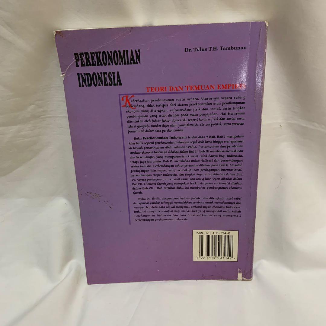 Perekonomian indonesia teori dan temuan Empiris - Dr.Tulus, Buku & Alat Tulis, Buku di Carousell