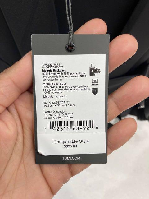 (PREORDER) TUMI MEGGIE BACKPACK, Men's Fashion, Bags, Backpacks on ...