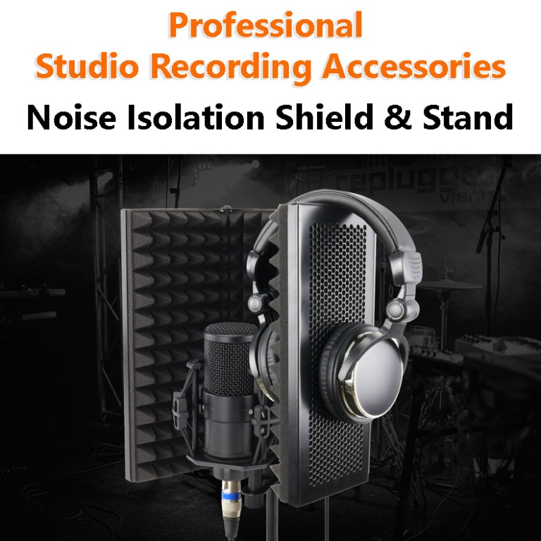 Professional Studio Recording Microphone Noise Isolation Shield Sound ...