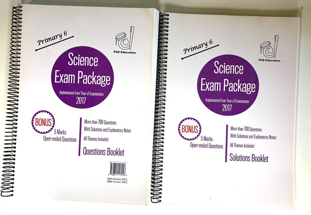 PSLE Science Exam Package (2 booklets), Hobbies & Toys, Books ...