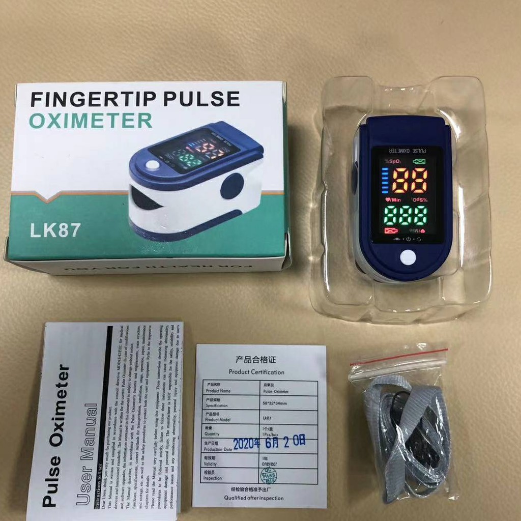 PULSE OXIMETER DIGITAL ORIGINAL MULTIFUNCTION, Health & Nutrition ...