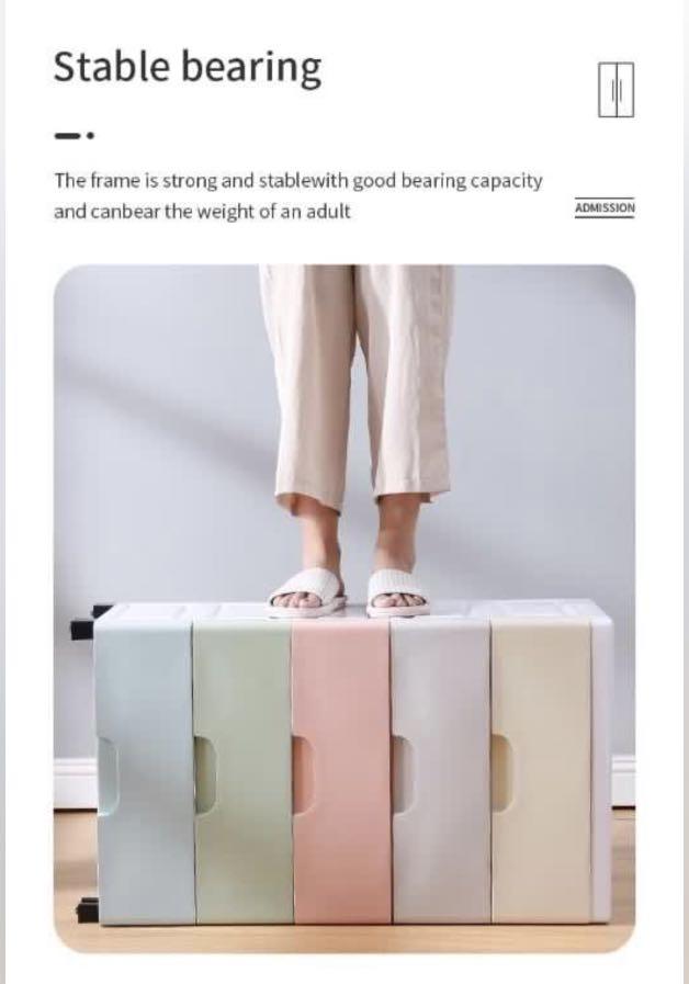 Rainbow Plastic Storage Drawer with wheels (5 & 6 tiers), Furniture ...