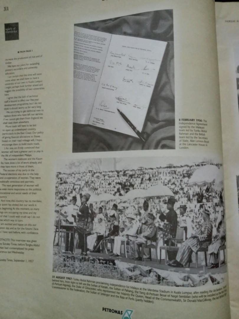 Rare Surat Khabar Keluaran Khas Merdeka, Hobbies & Toys, Collectibles ...