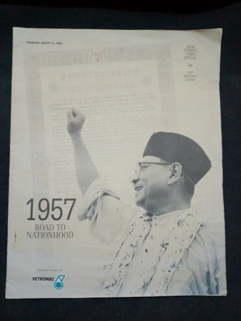 Rare Surat Khabar Keluaran Khas Merdeka, Hobbies & Toys, Collectibles ...