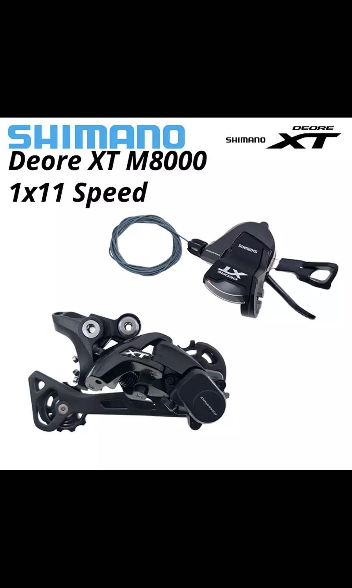 SHIMANO DEORE XT M8000 11 speed Shifter + Rear Derailleur, Sports Equipment, Bicycles & Parts ...