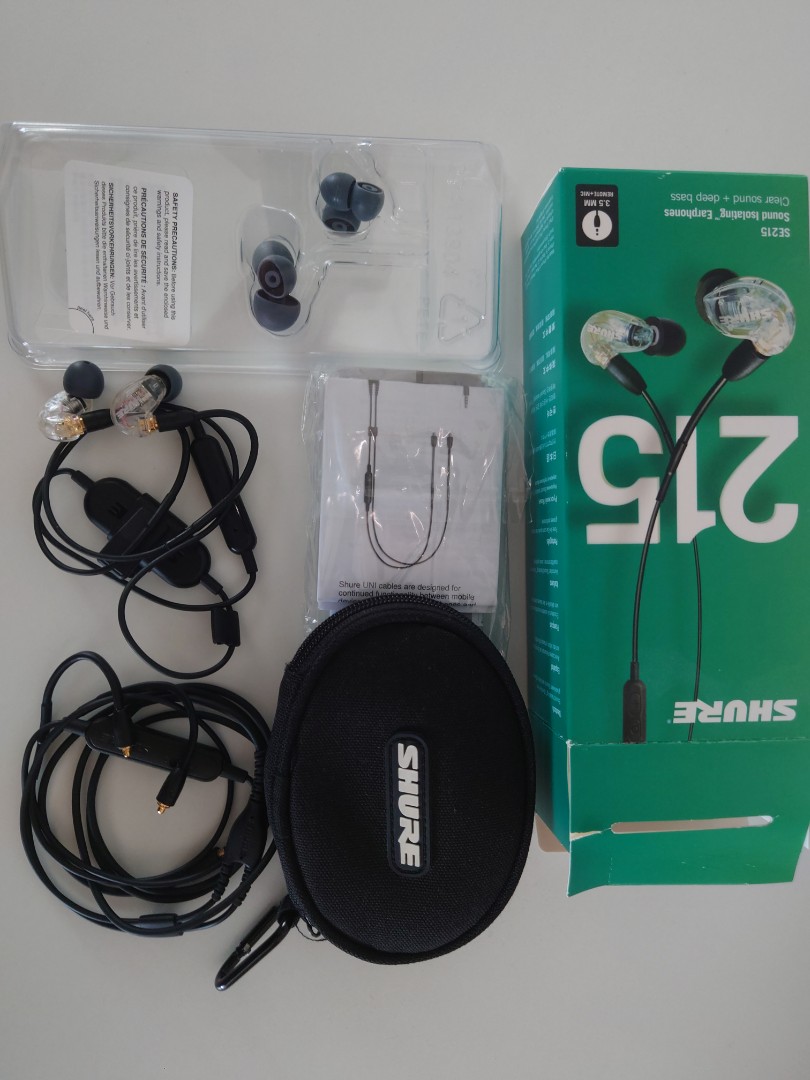 Shure SE-215 CL, Audio, Earphones on Carousell