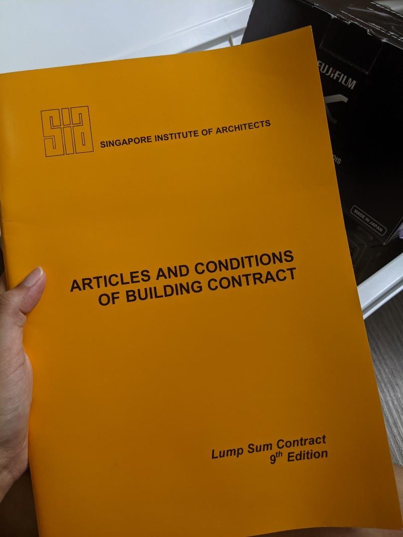 SIA LUMP SUM CONTRACT, Hobbies & Toys, Books & Magazines, Textbooks on Carousell