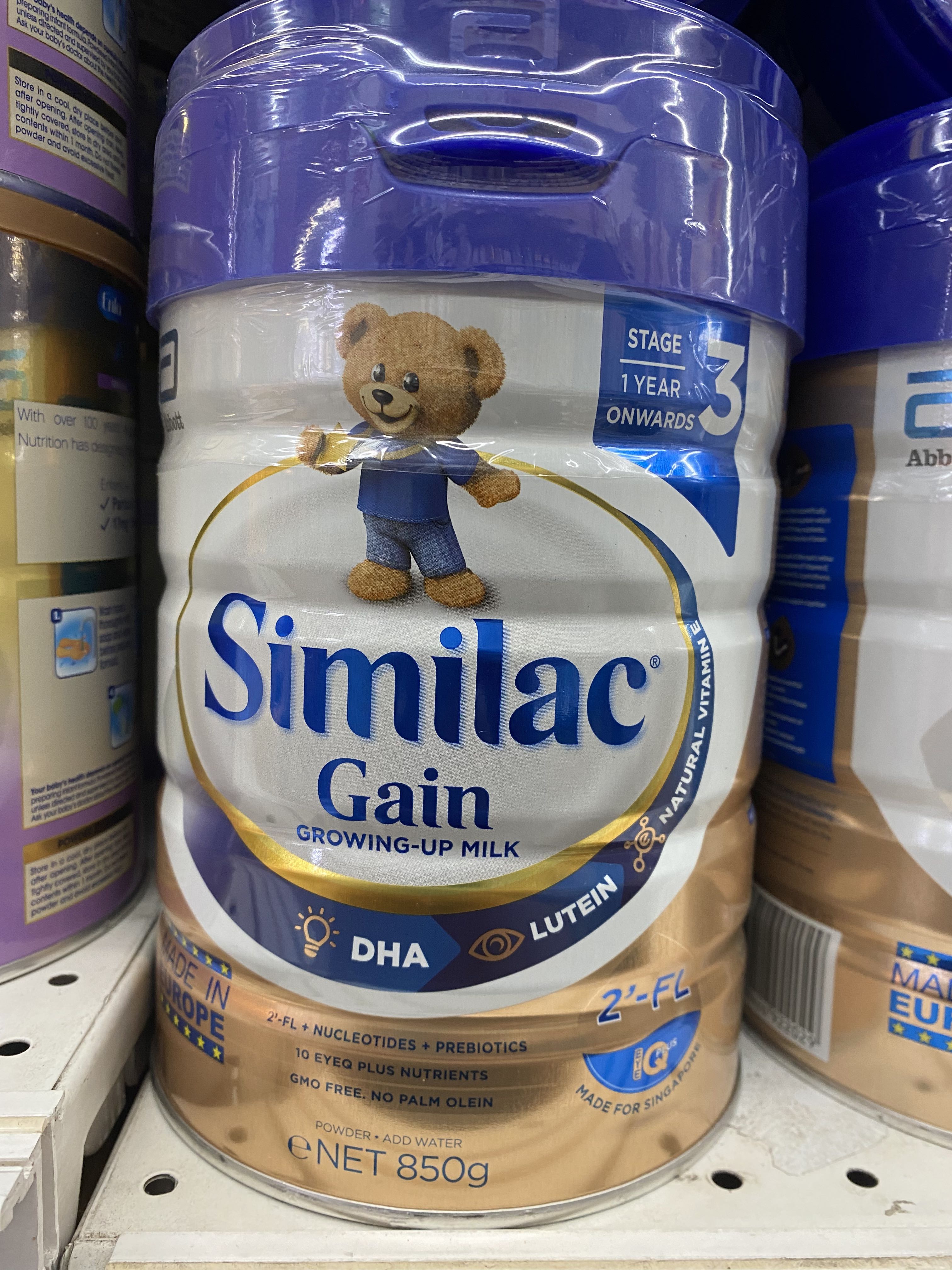 Similac Stage 3 Gain Plus (850g), Babies & Kids, Nursing & Feeding ...