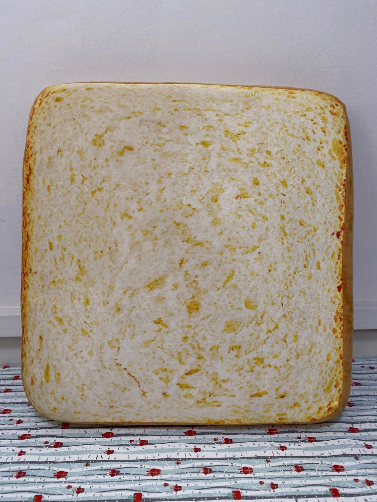 Big Slice Bread Toast Plush Toy Cushion 60cm, Hobbies & Toys, Toys ...