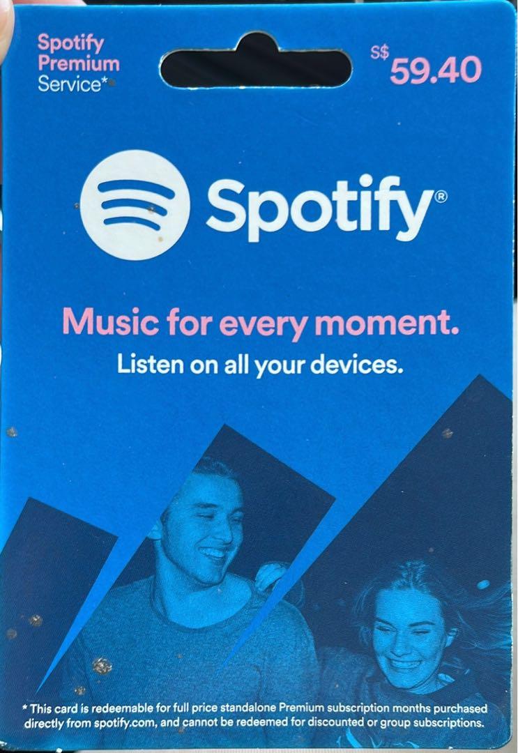 Spotify Gift Card, Tickets & Vouchers, Store Credits on Carousell