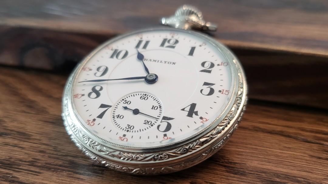 Super Fine, Like New, High Grade Vintage Hamilton Pocket Watch ...