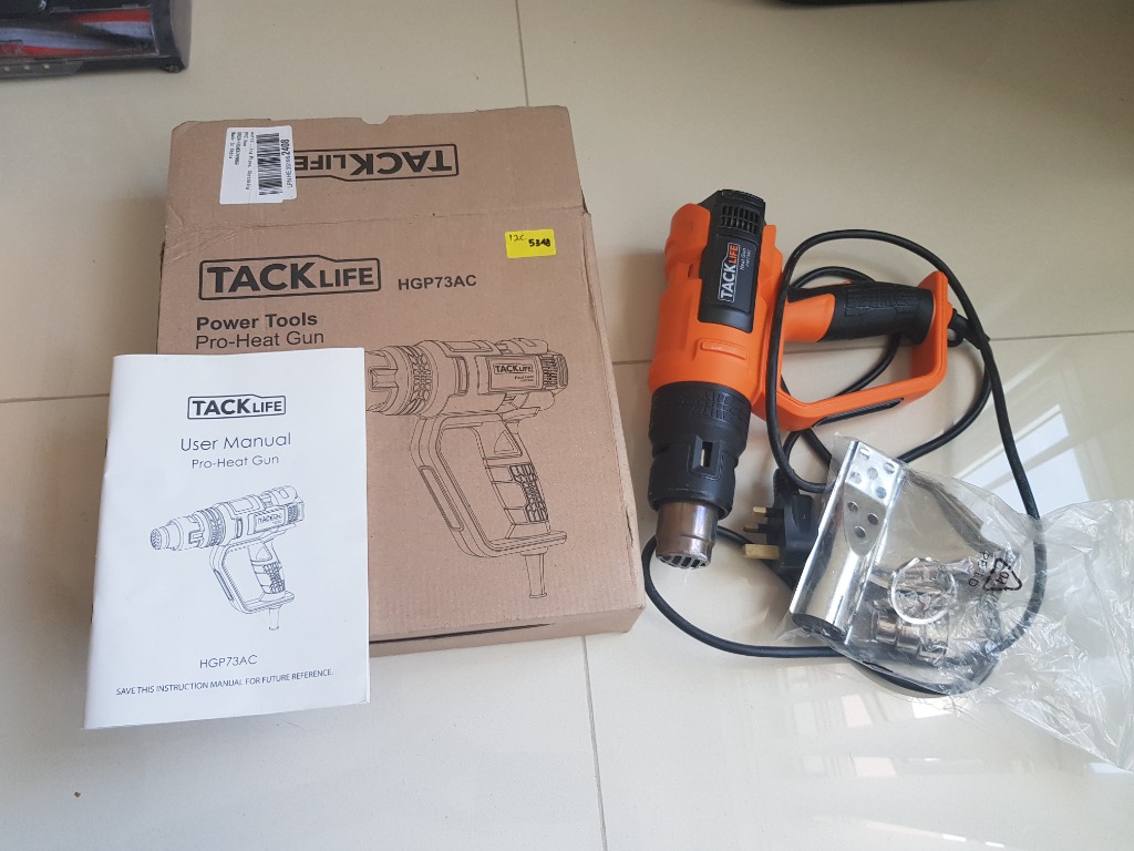 Tack Life Pro Heat Gun HGP73AC, TV & Home Appliances, Other Home ...