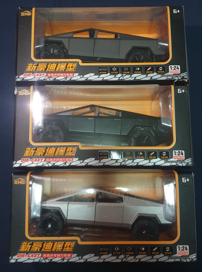 Tesla Cybertruck 1:24 Die-Cast metal Model pickup offroad vehicle truck ...