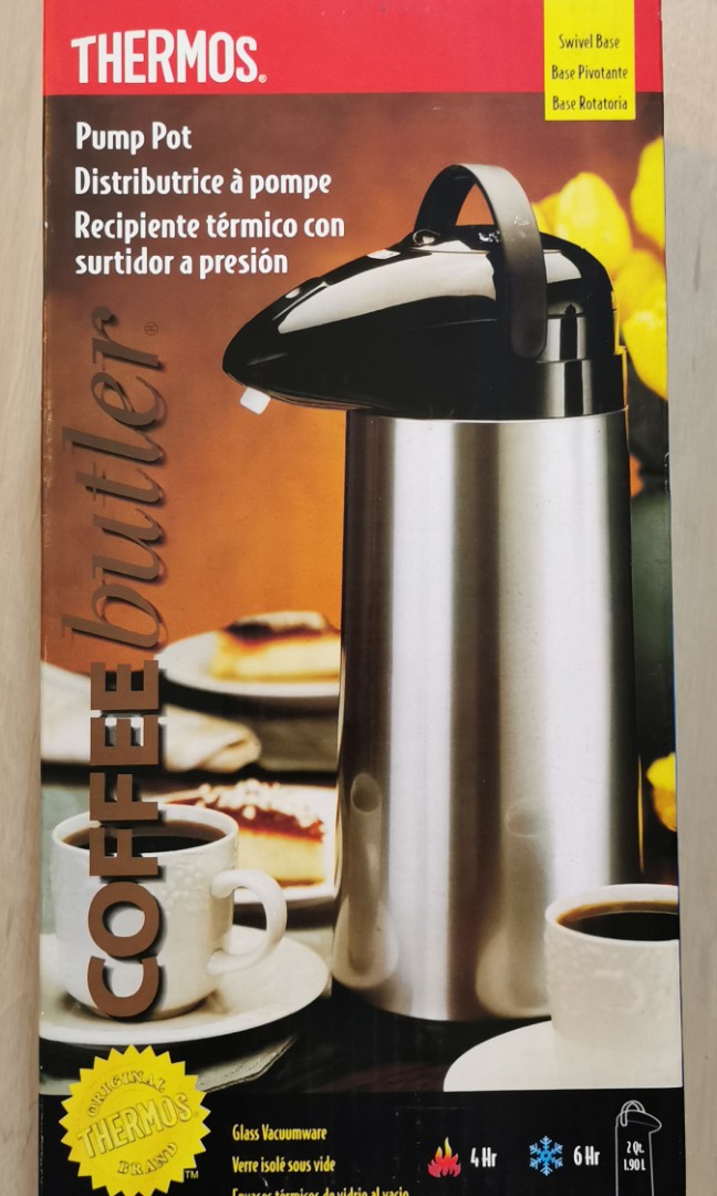 THERMOS Pump Pot (Brand New), TV & Home Appliances, Kitchen Appliances ...