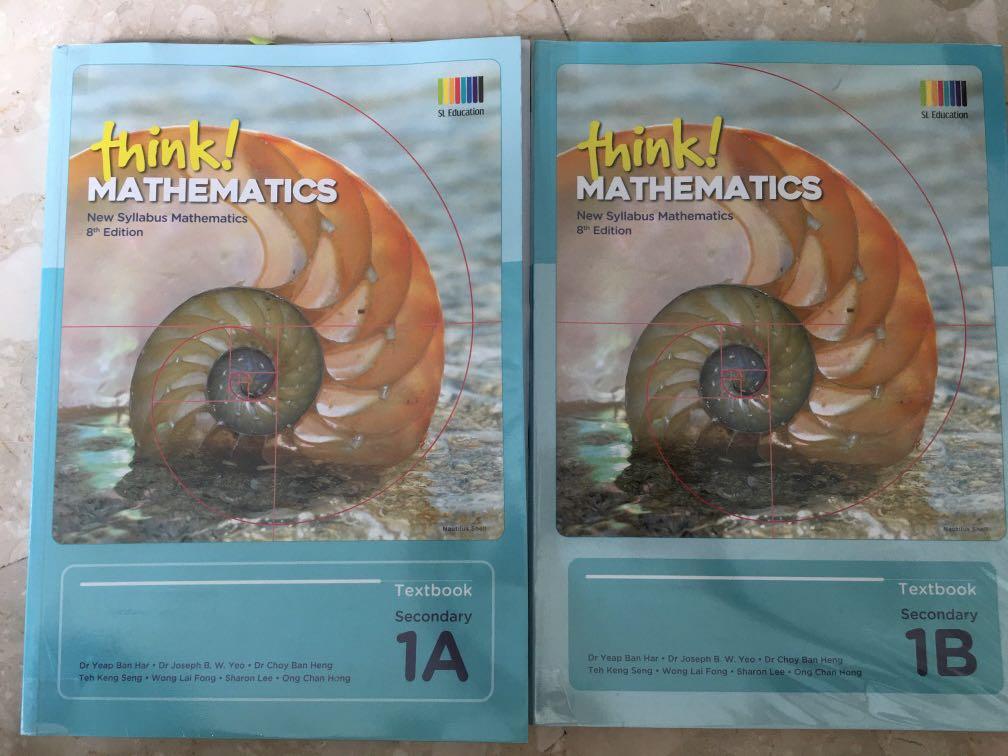 think! Mathematics textbook 1A & 1B, Hobbies & Toys, Books & Magazines ...