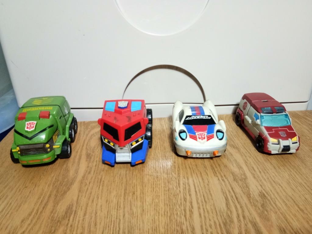 Transformers SET OF 4 Animated Bumper Battlers Hasbro Optimus Prime ...