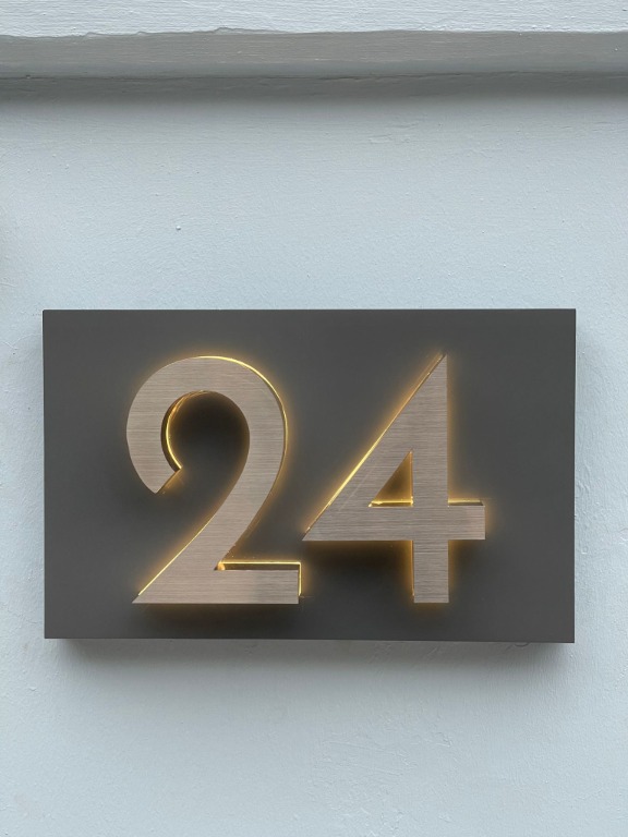 Unit number sign, Hobbies & Toys, Stationery & Craft, Art & Prints on ...