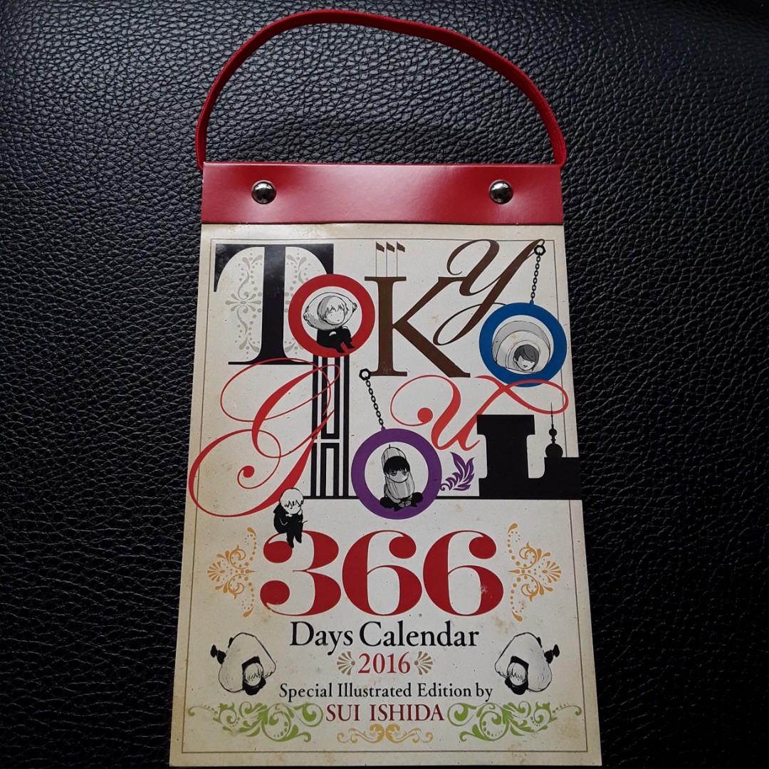 TG Tokyo Ghoul 2016 366 days flip calendar (Ishida Sui), Hobbies & Toys ...