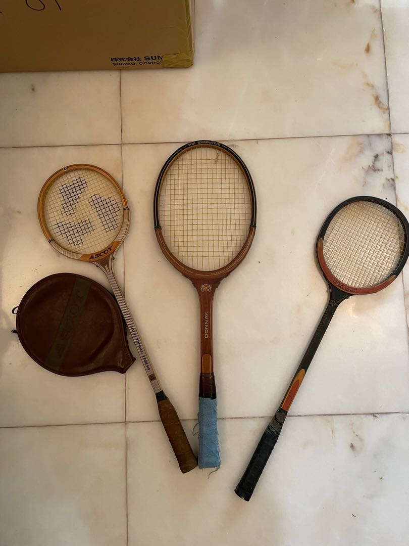 Vintage badminton and squash racquets, Sports Equipment, Sports & Games ...
