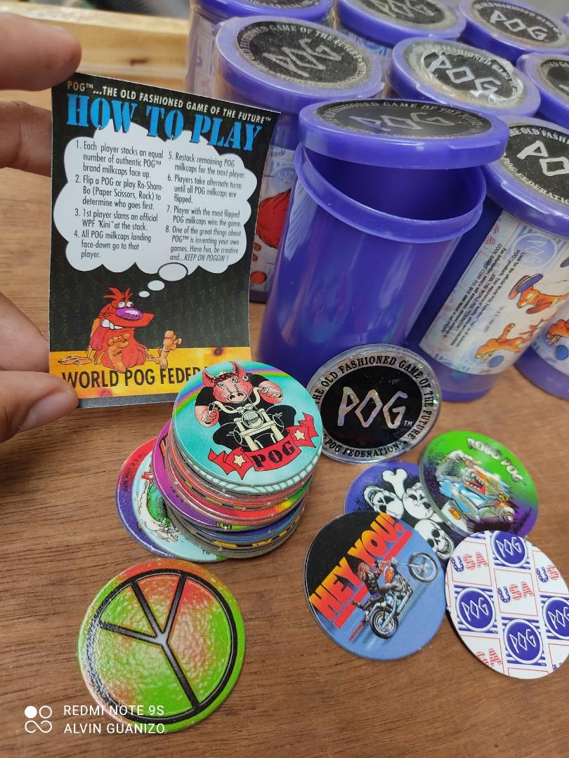 vintage Pog and Slammer with canister, Hobbies & Toys, Memorabilia ...
