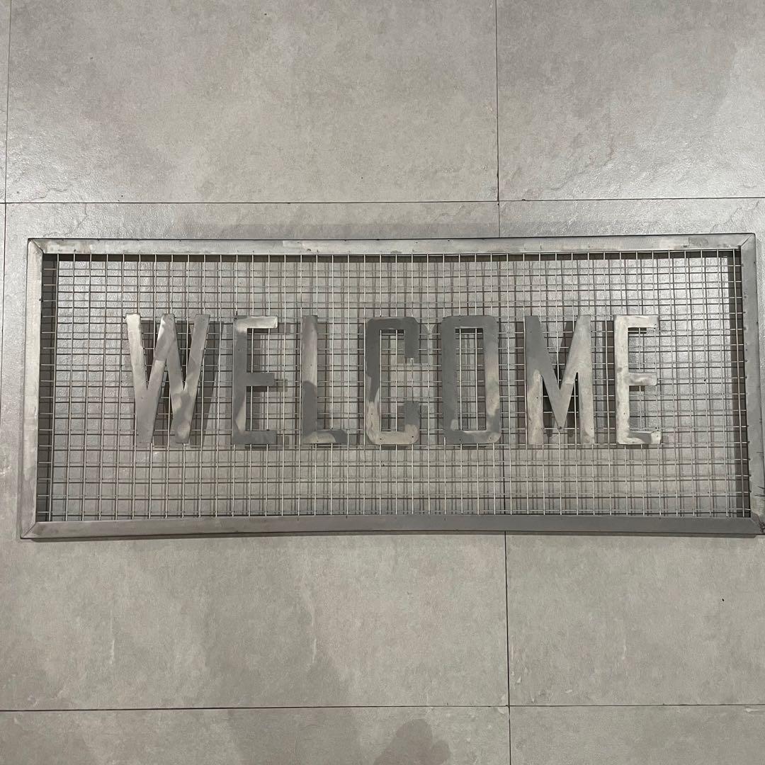 Welcome Metal Mesh Signage, Furniture & Home Living, Home Decor, Wall ...