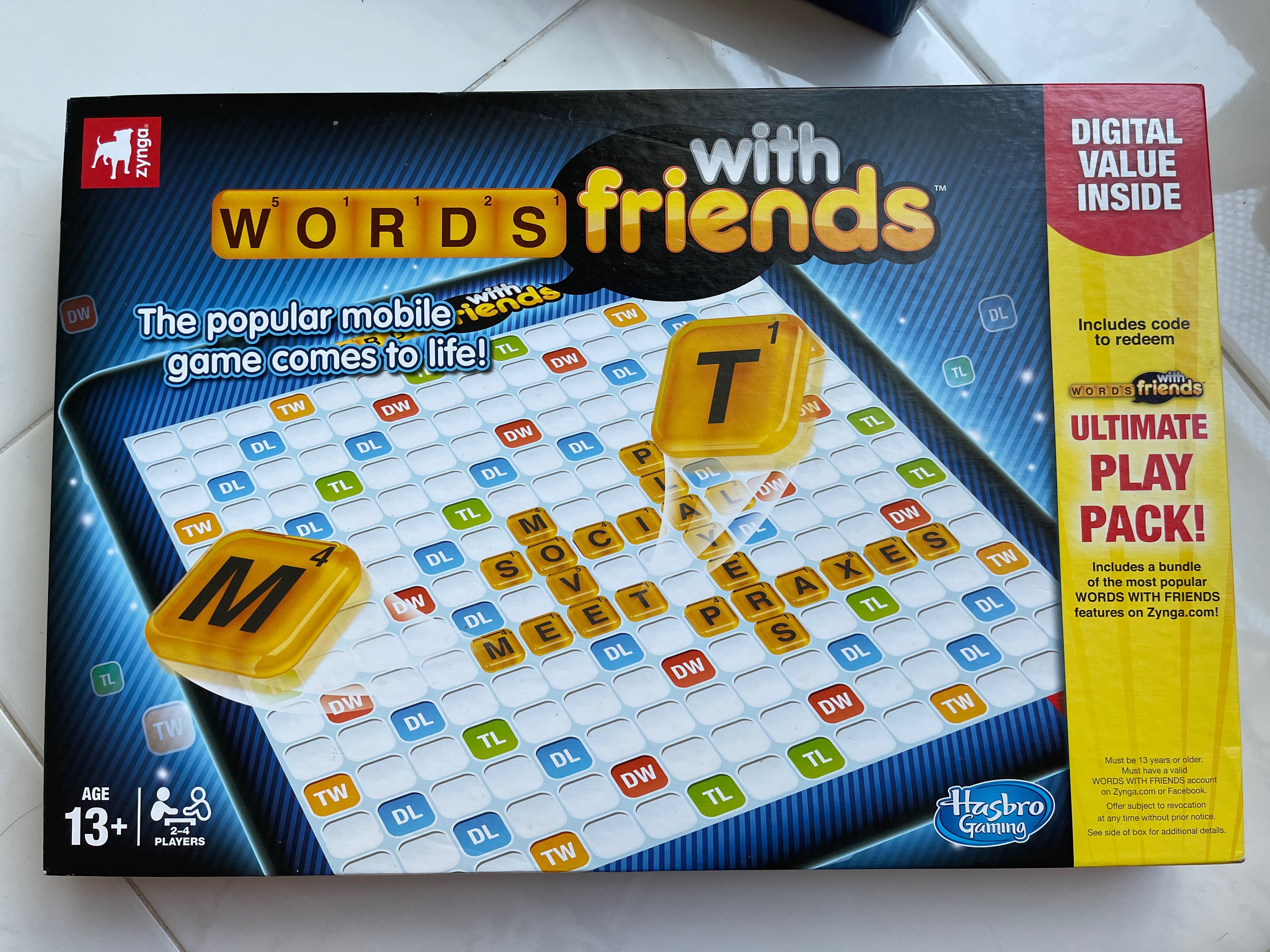 Words with Friends Board Game, Hobbies & Toys, Toys & Games on Carousell