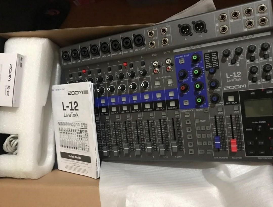 Zoom L12 12-Channel Digital Audio Mixer with USB Audio Interface and ...