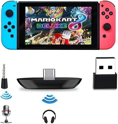 [1015] Bluetooth Adapter for Nintendo Switch/Lite, Wireless BT 5.0 ...
