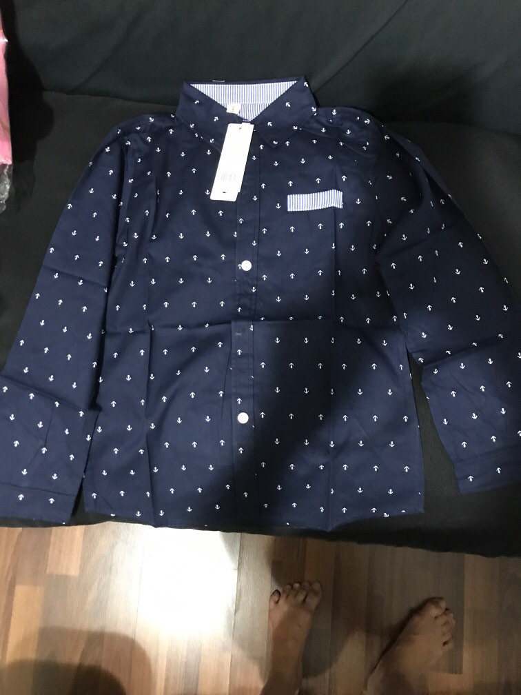 2 formal work shirts size 140, Babies & Kids, Babies & Kids Fashion on ...