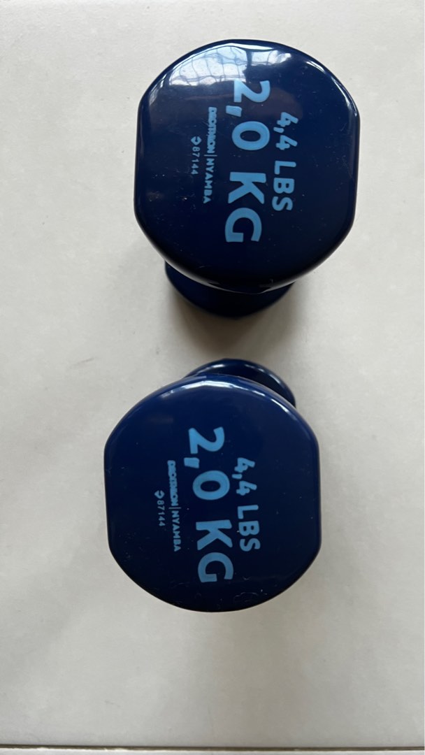 2kg Dumbbells, Sports Equipment, Exercise & Fitness, Weights ...