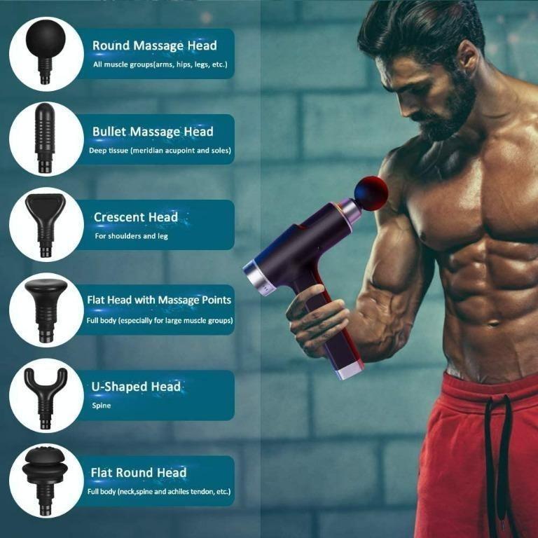 [562] Massage Gun Deep Tissue Percussion Massager Muscle Electric ...