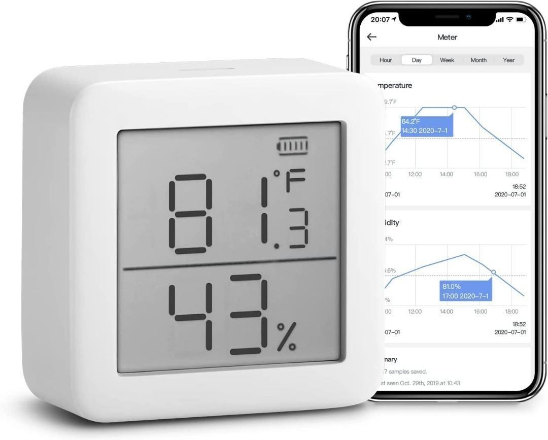 [988] SwitchBot Smart Hygrometer Thermometer, Bluetooth Wireless Room ...