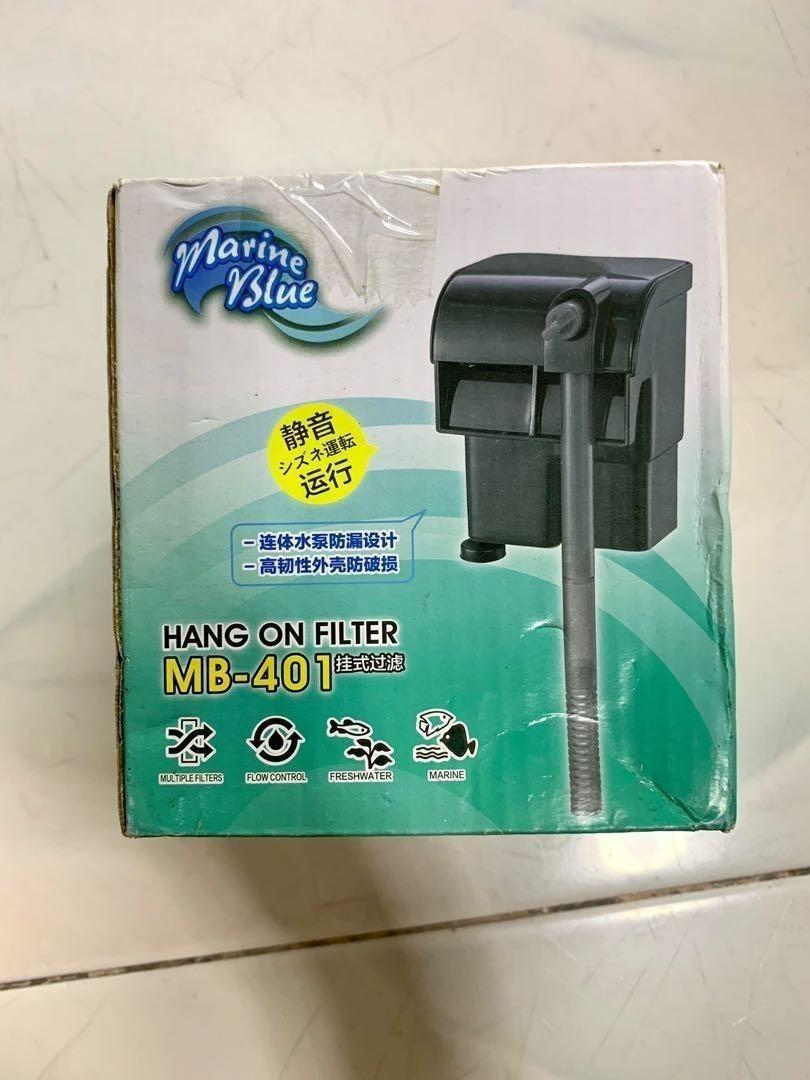 [992] Marine Blue Hang on Filter MB-401, Pet Supplies, Homes & Other ...