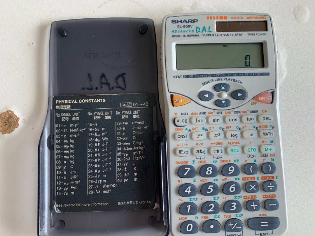 考評局核準： Sharp EL-506V, 興趣及遊戲, 書本 & 文具, 雜誌及其他 - Carousell