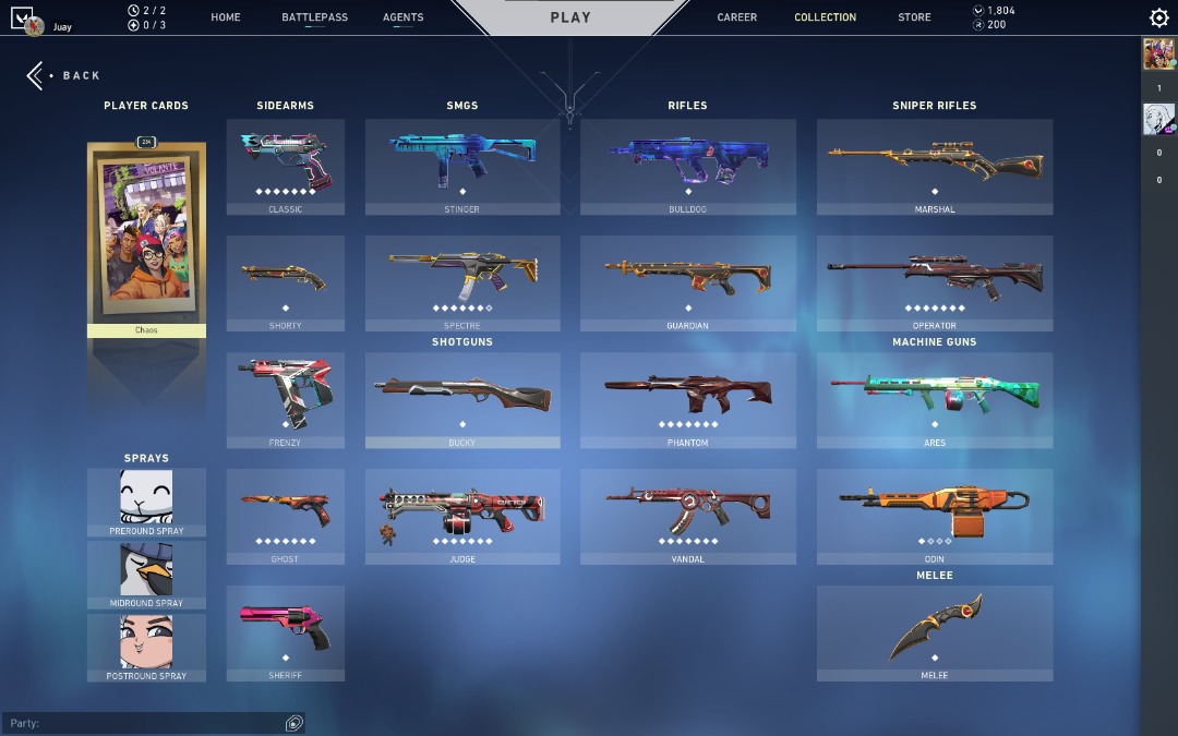 A1 13 Skins Ruin Dagger Valorant Account, Video Gaming, Gaming ...