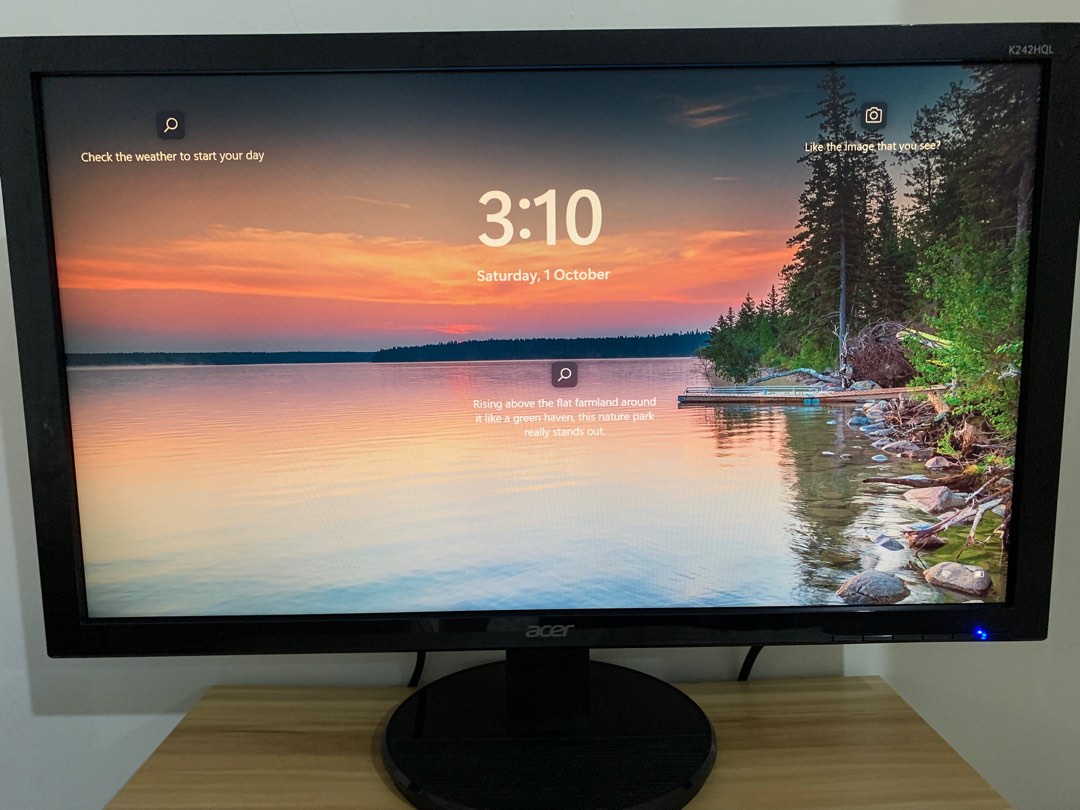 Acer 23.6" Monitor, Computers & Tech, Parts & Accessories, Monitor ...