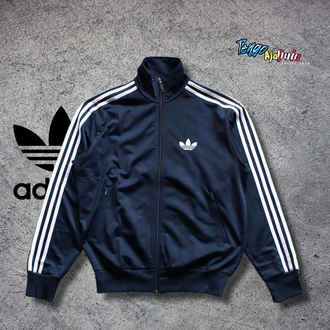 Adidas Tracktop Firebird Navy tag hitam Original, Second, Fesyen Pria, Pakaian , Baju Luaran di ...