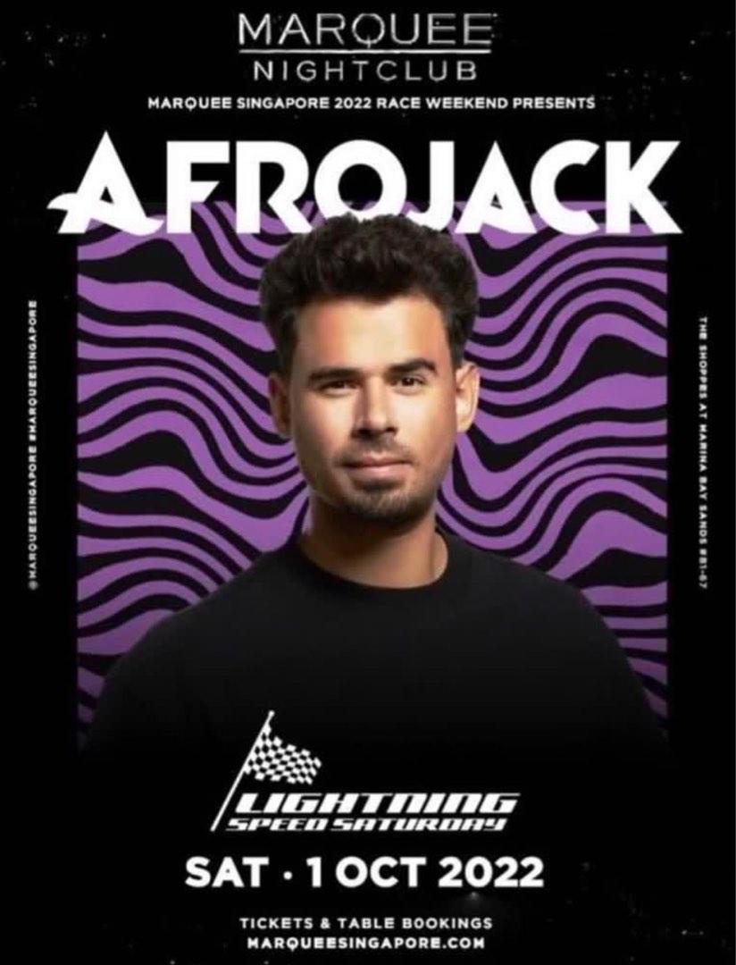 Afrojack Marquee Ticket - Male x1, Tickets & Vouchers, Event Tickets on Carousell