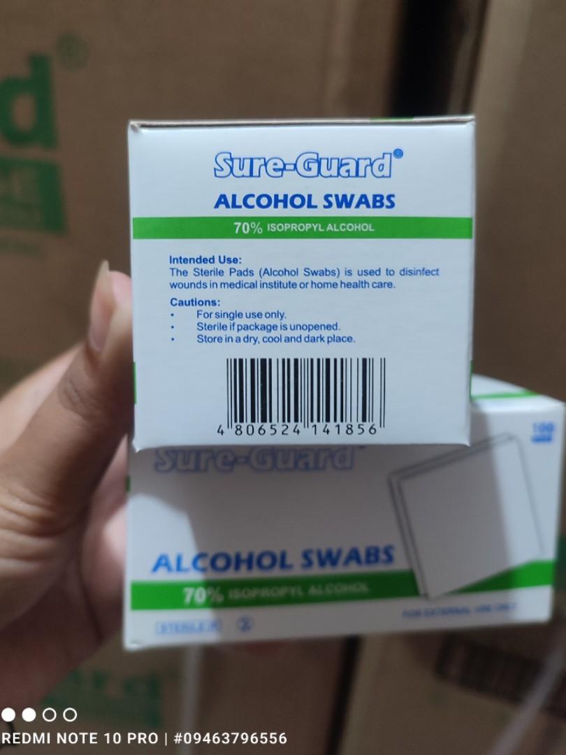 Alcohol Swabs, Health & Nutrition, Medical Supplies & Tools on Carousell