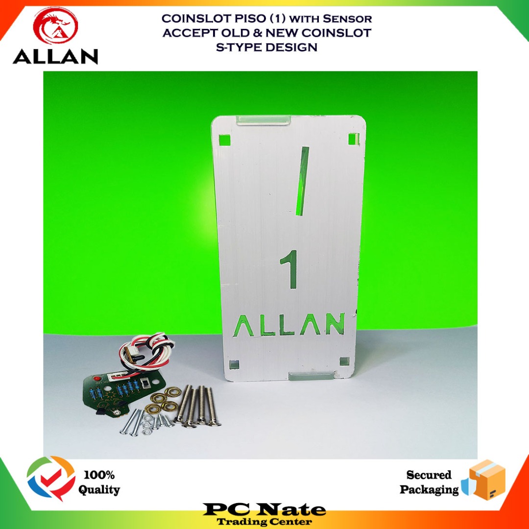 ALLAN COINSLOT PISO (1) with Sensor, ACCEPT OLD & NEW COINSLOT, S-TYPE ...