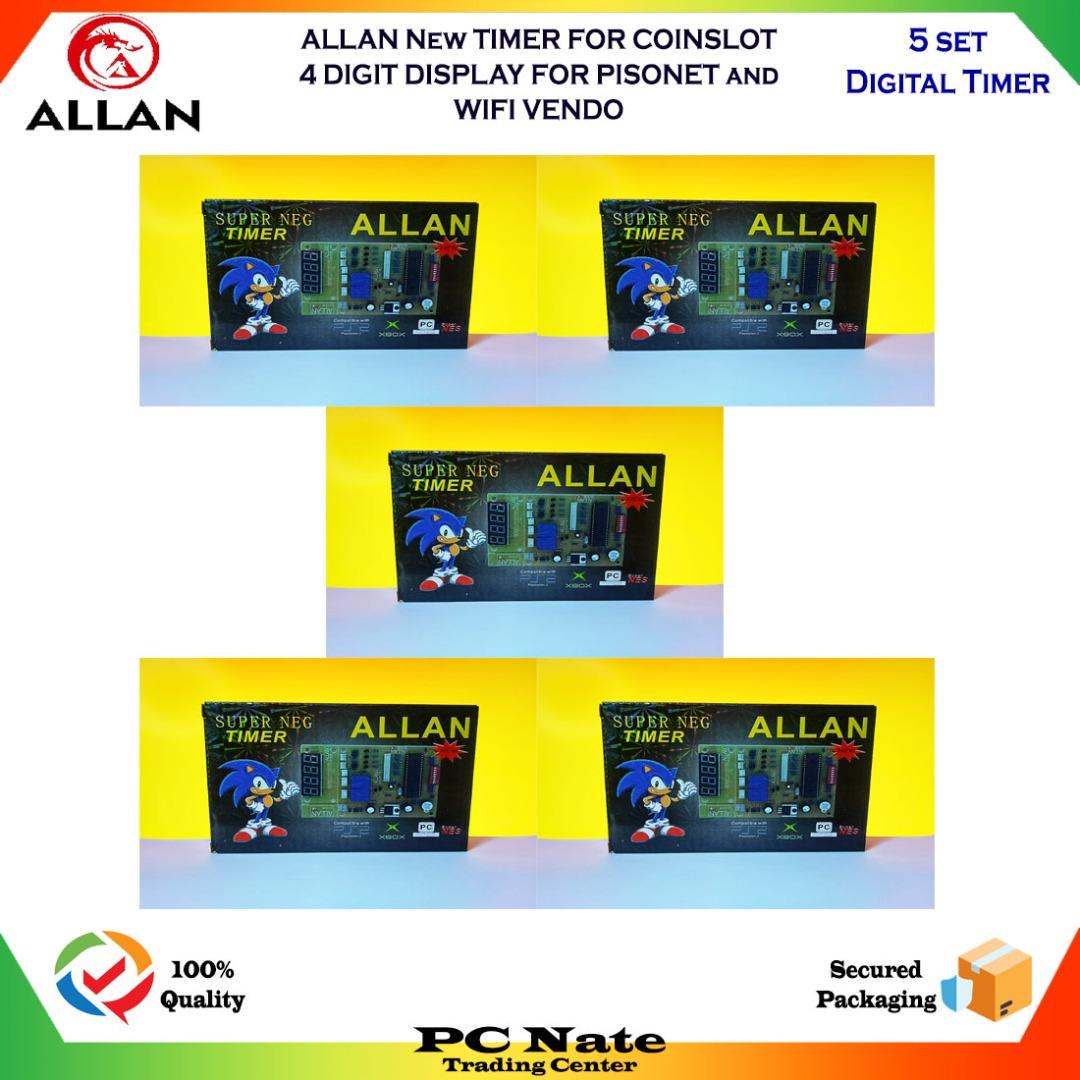 ALLAN New TIMER FOR COINSLOT 4 DIGIT DISPLAY FOR PISONET and WIFI VENDO ...