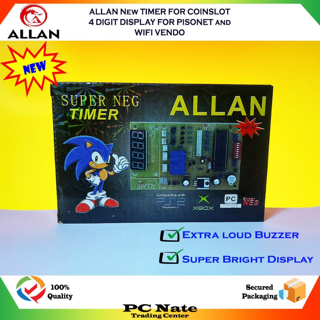 ALLAN New TIMER FOR COINSLOT 4 DIGIT DISPLAY FOR PISONET and WIFI VENDO ...
