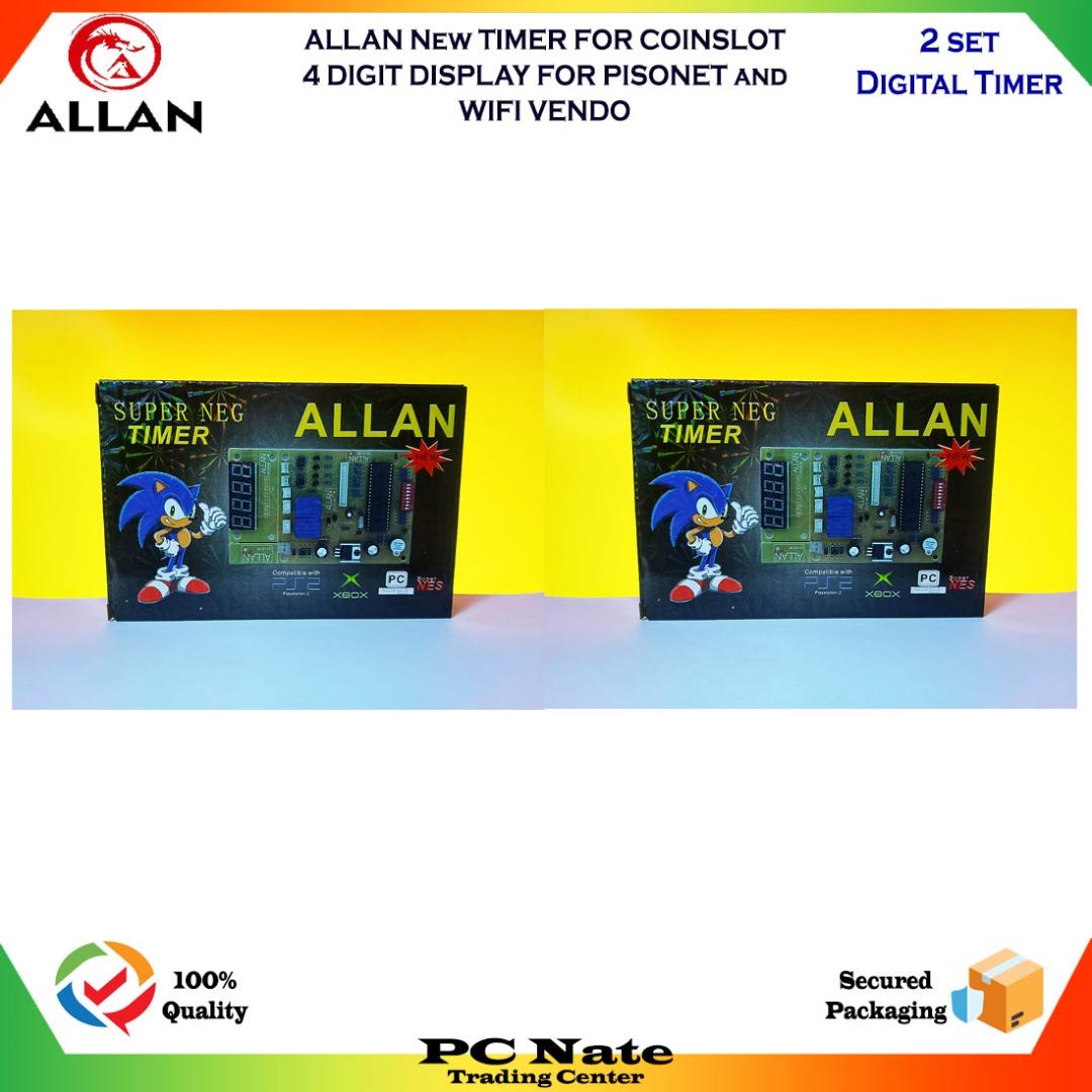 ALLAN New TIMER FOR COINSLOT 4 DIGIT DISPLAY FOR PISONET and WIFI VENDO ...